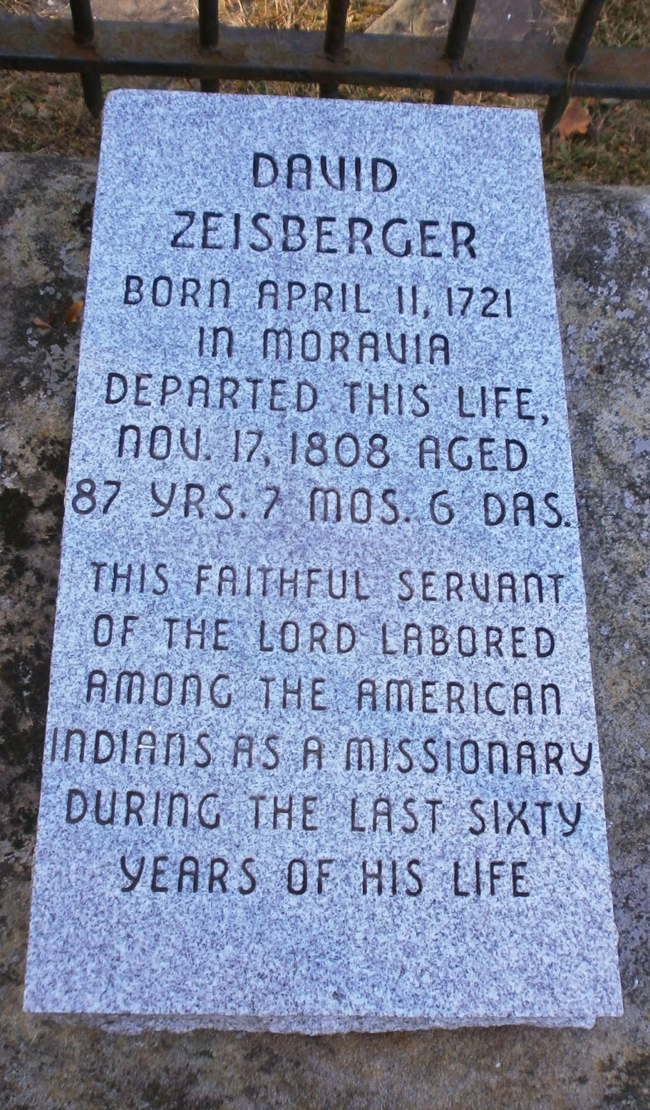 History in Stone: The World of David Zeisberger