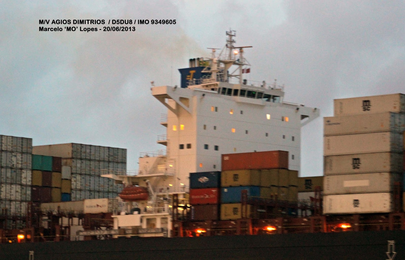 Santos Shiplovers: M/V Agios Dimitrios / D5DU8