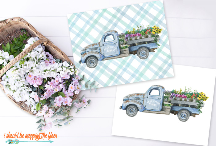 Free Farm Fresh Flowers Printables | i should be mopping the floor