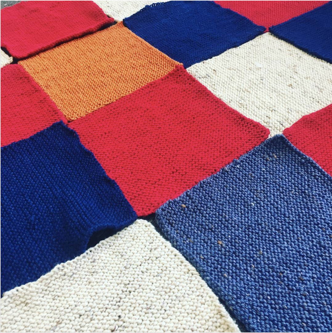 A little bit of Kaos: Patchwork Knitted Blanket Ideas