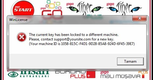 Logo Winlicense The Current Key Has Been Locked To A Different Machine ...