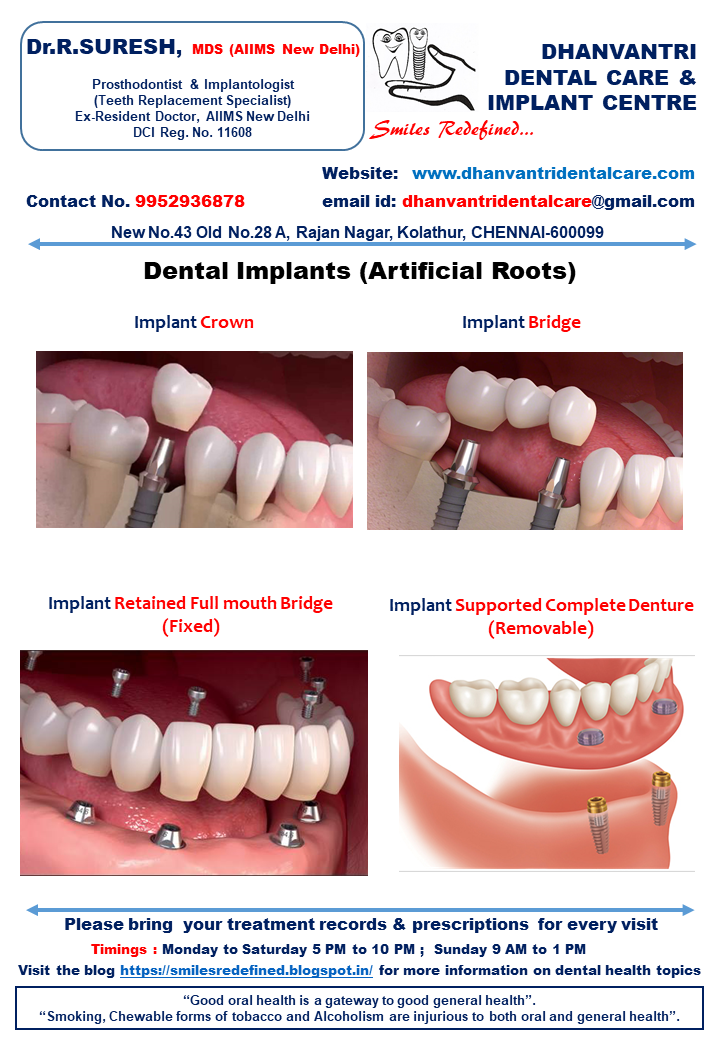 Dental Implants - various treatment options