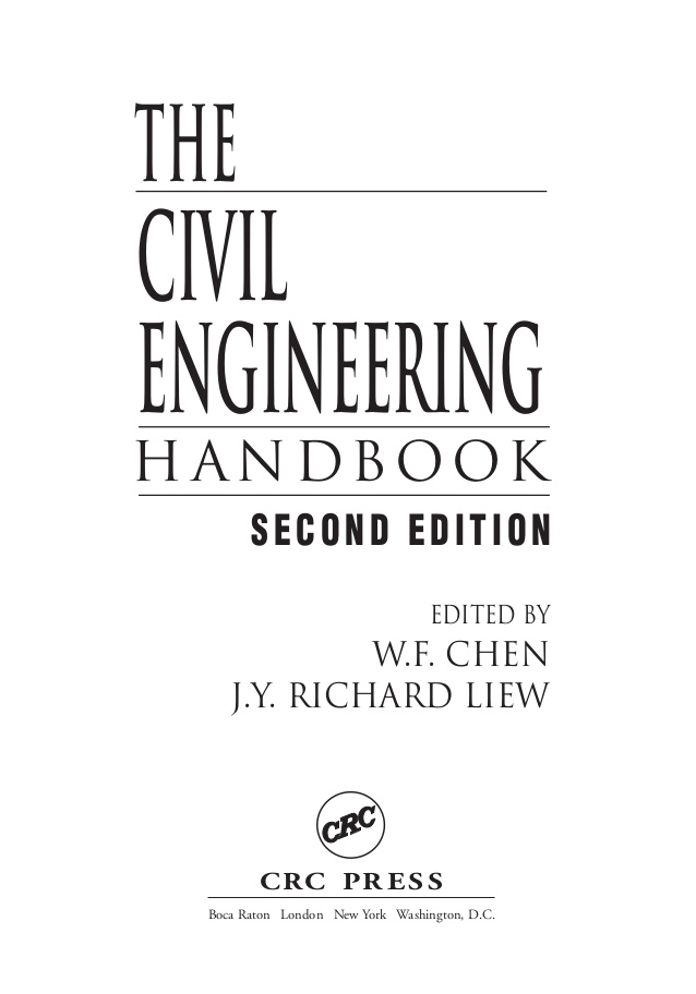 Civil Engineer e-Books: The Civil Engineering Handbook, 2nd Edition