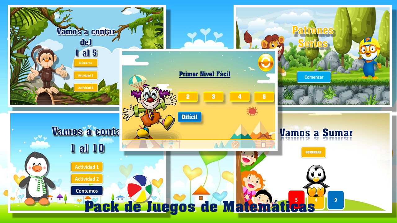 Pack de Juegos Interactivos de Matemáticas PowerPoint