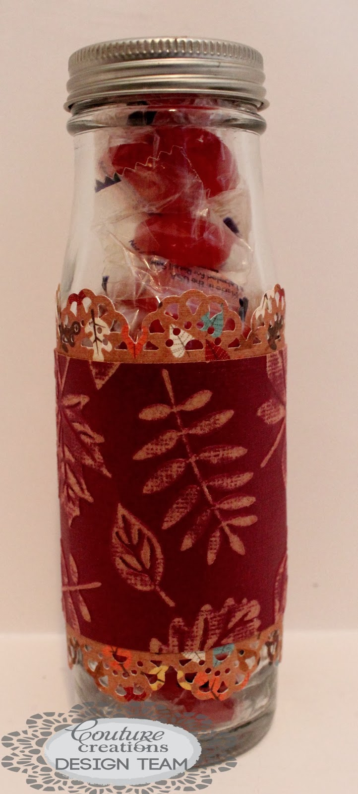 Pam Bray Designs: A Girl with Flair: Fall Candy Bottle with Couture ...