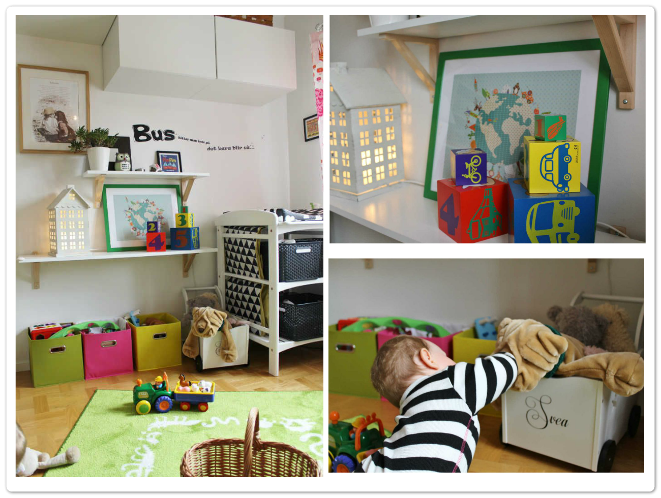 - med barnasinne & känsla för stil: Nu på bild- Projekt lekrum!