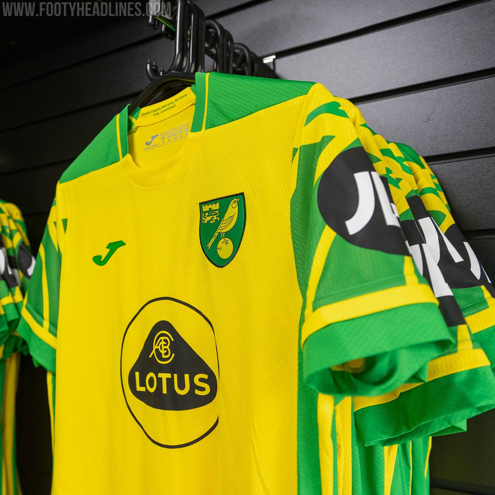 Joma Norwich City 21-22 Premier League Home Kit Released - Footy Headlines