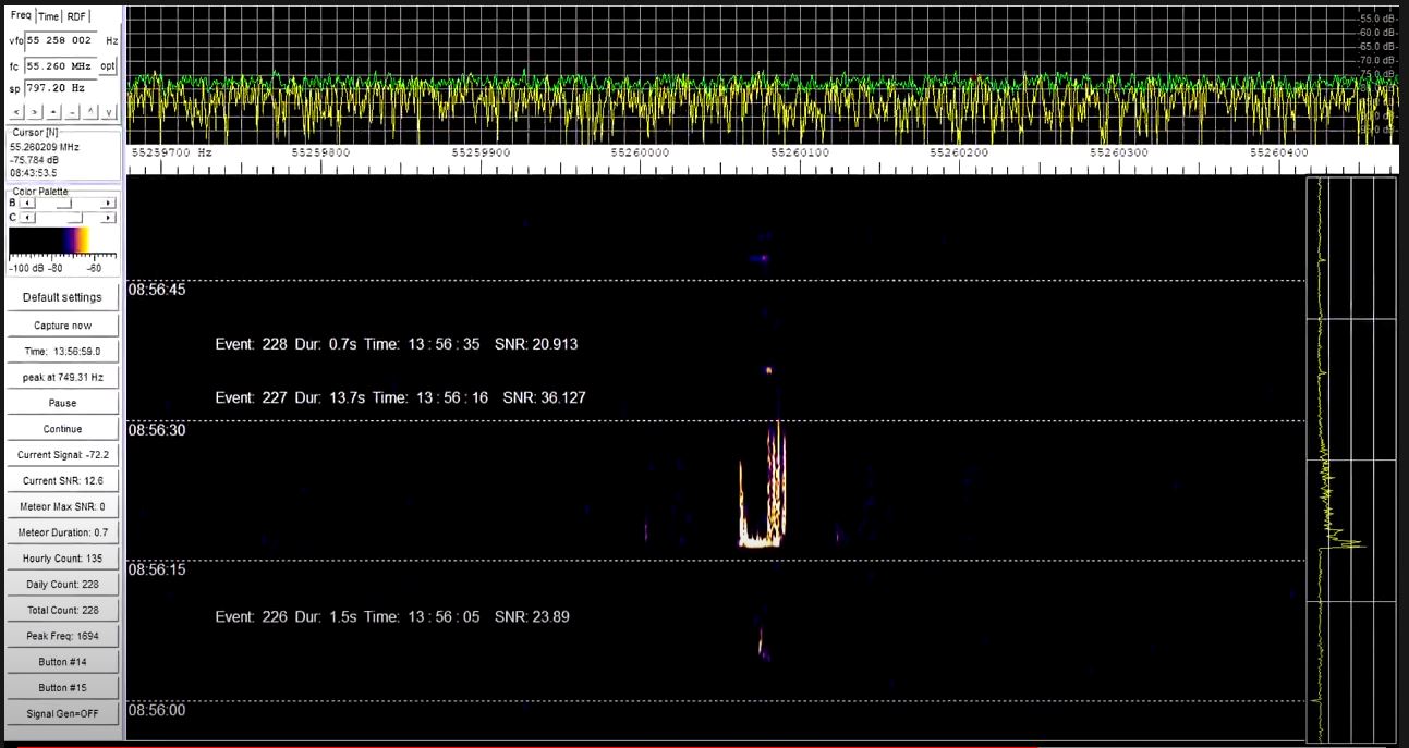 Captures of Meteor Echoes