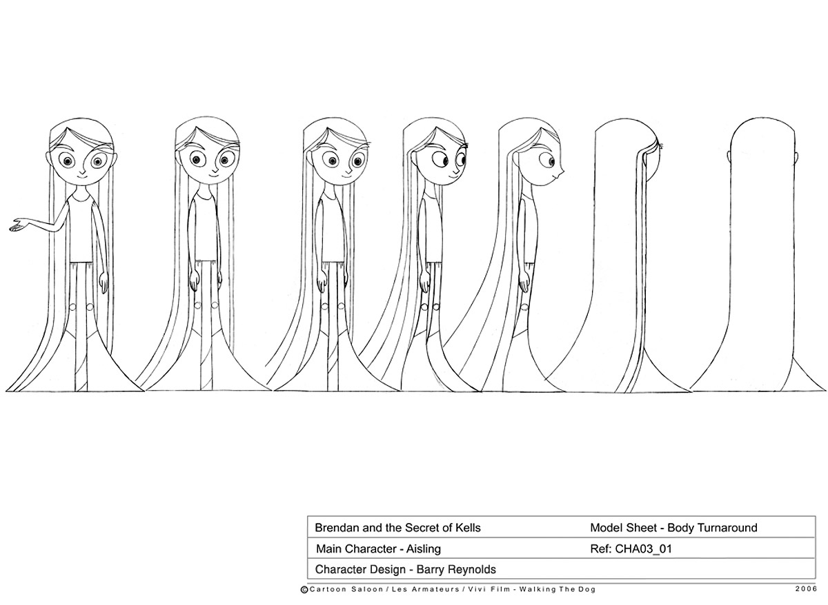 Living Lines Library: The Secret of Kells (2009) - Main Character: Aisling