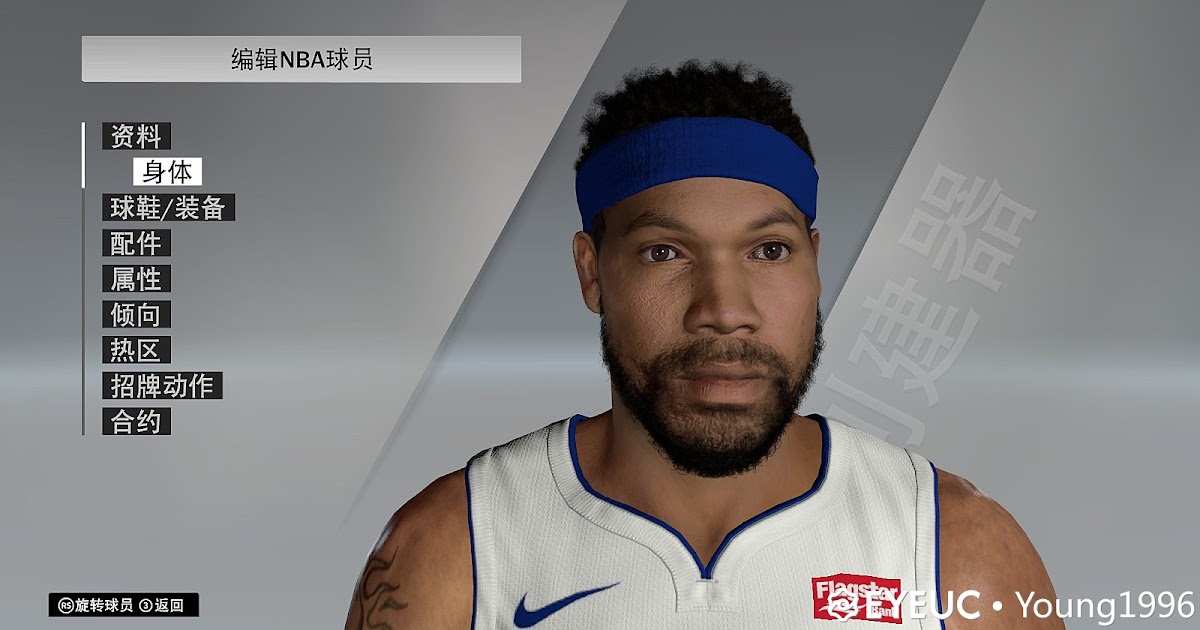 Rasheed Wallace Face and Body Model By Young1996 [FOR 2K20]