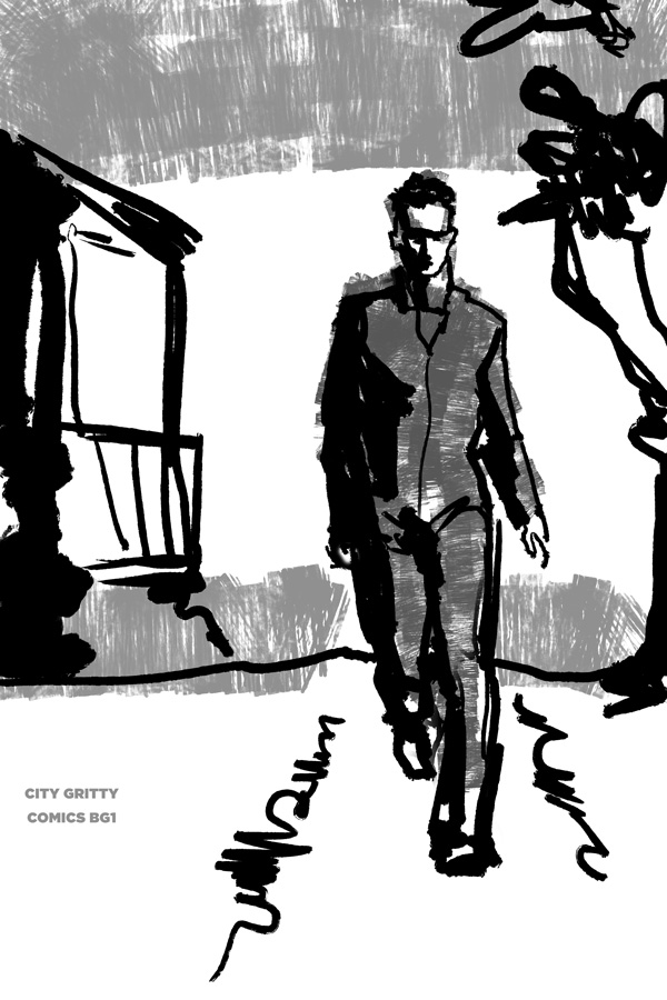 Project 365: Draw The Line: City Gritty Scene