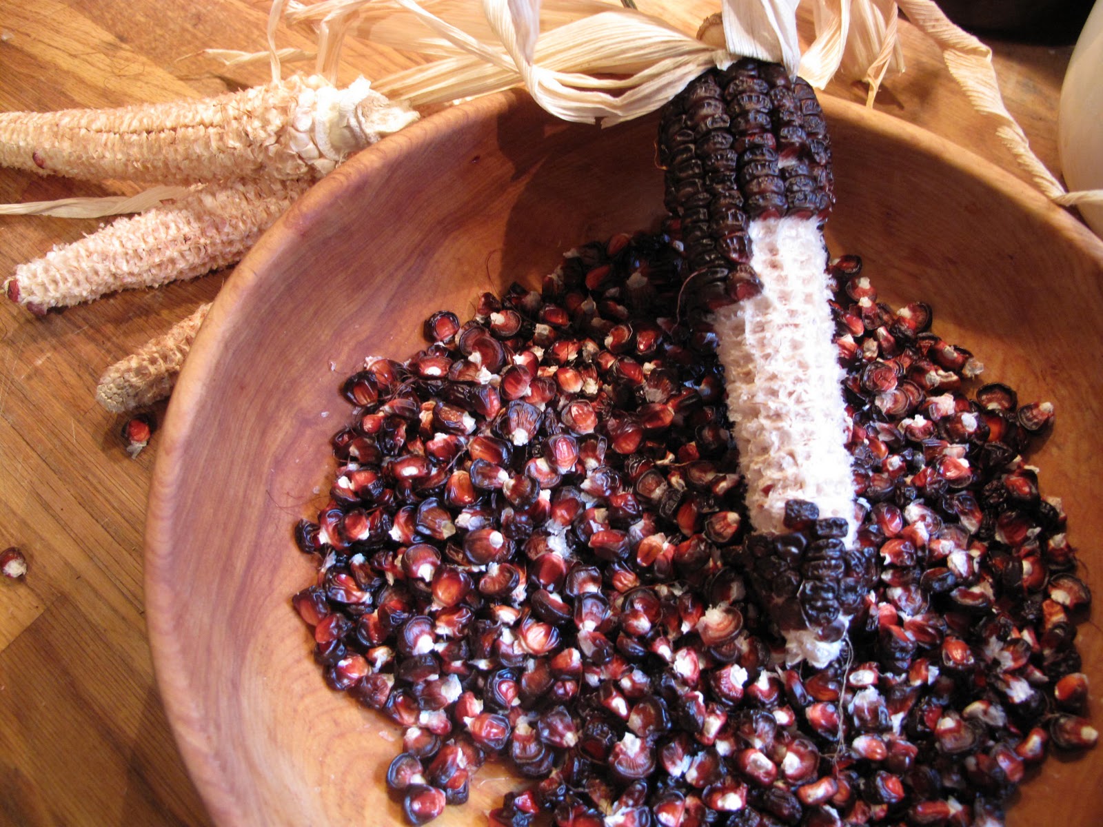Bea that as it Mae.....: Blood Brothers Corn (from seed to cornbread in ...