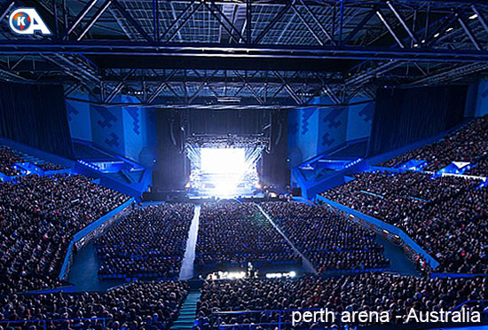 Koran Arsitektur: Perth Arena - Australia, iconic entertainment venue!