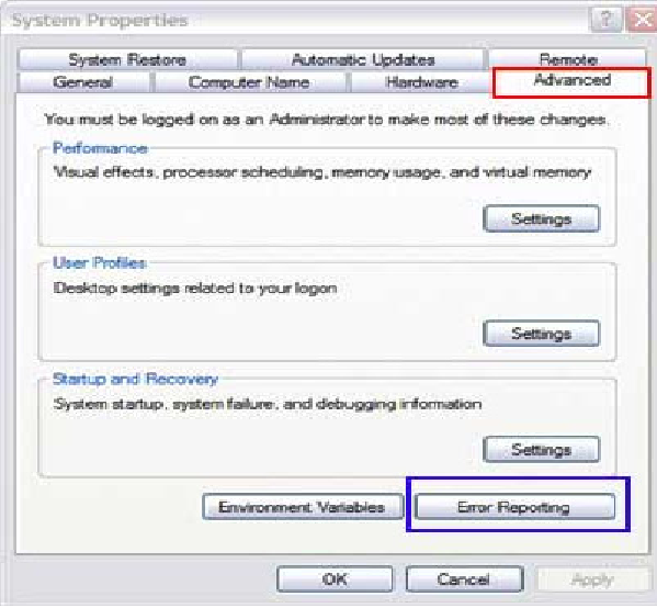 How To Disable Error Reporting In Windows Xp 2003 Global Pinays Niche