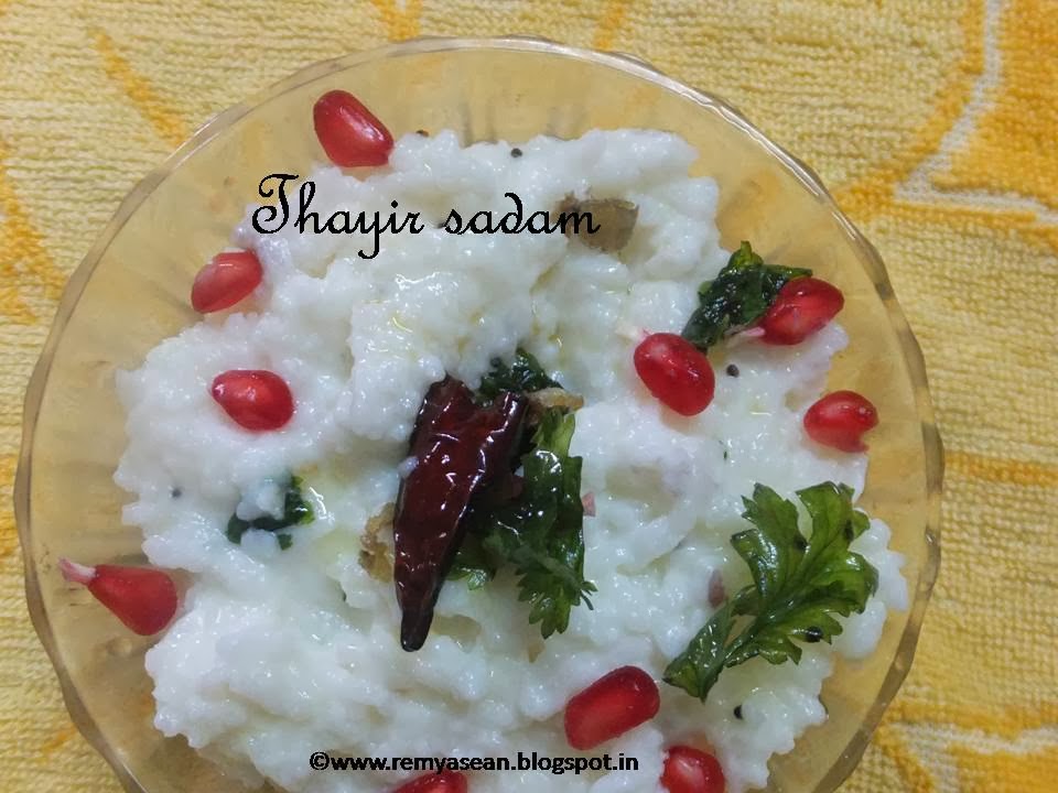 Remmy's Kitchen: Thayir sadam/curd rice