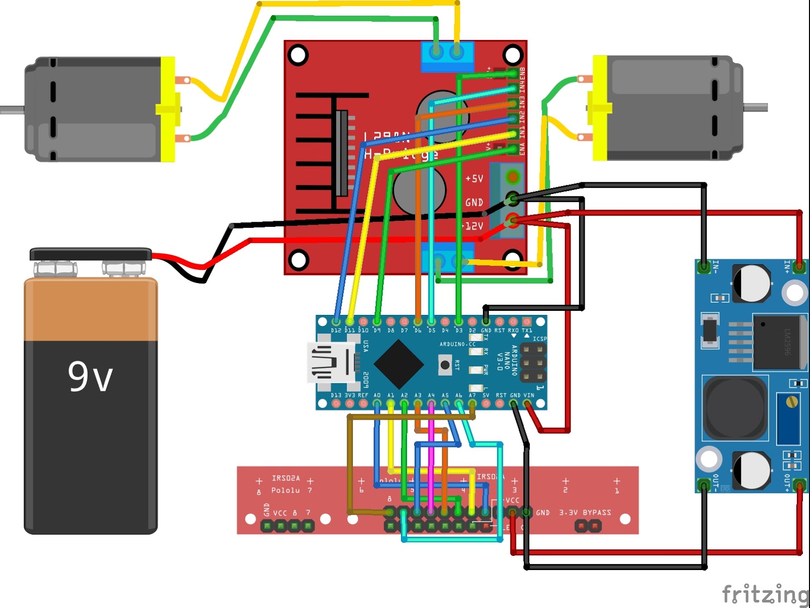 QTR-8A Kızılötesi Çizgi Sensörü Kullanımı ve Basit PID Çizgi İzleyen ...