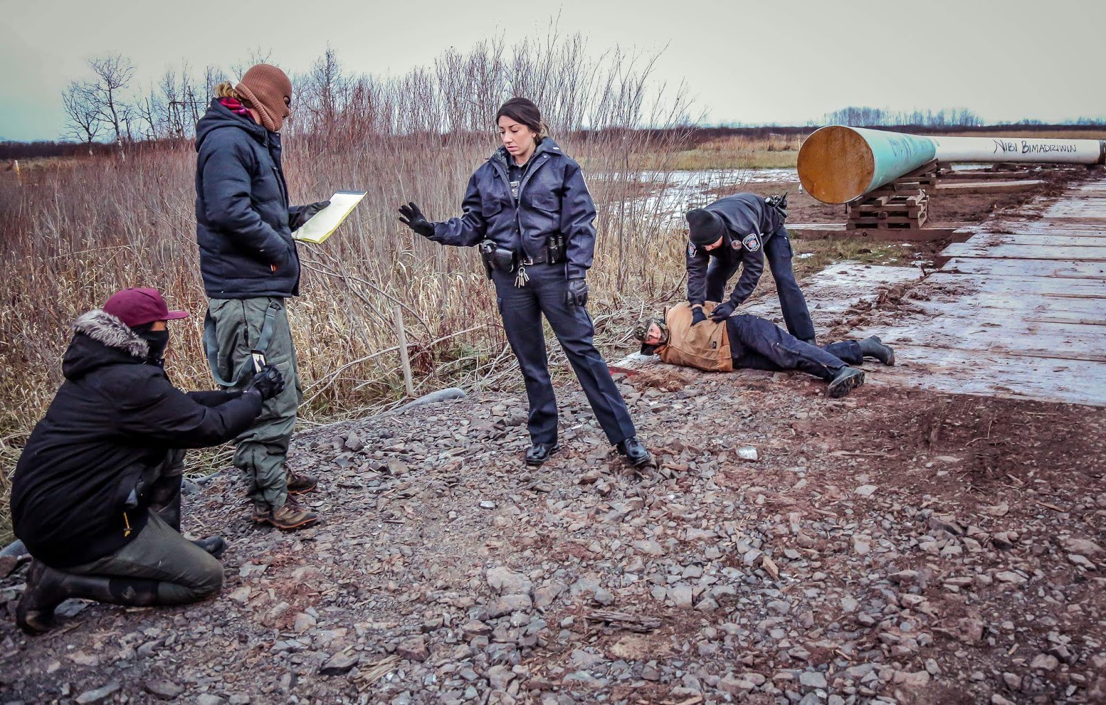 CENSORED NEWS: Enbridge Line 3 Pipeline Lock Down Wisconsin