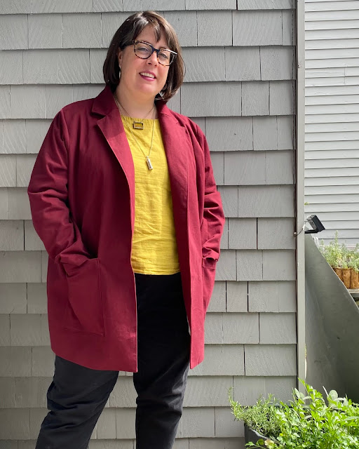 Cookin' & Craftin': Plummy Heather Blazer