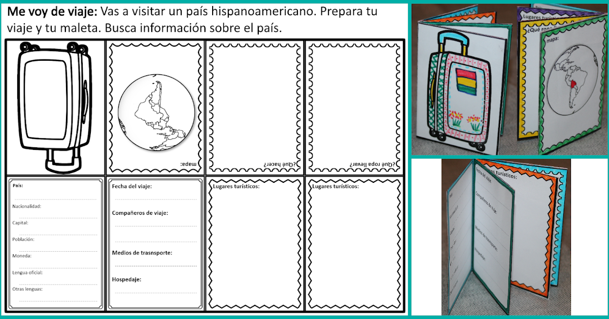 Me encanta escribir en español: Me voy de viaje