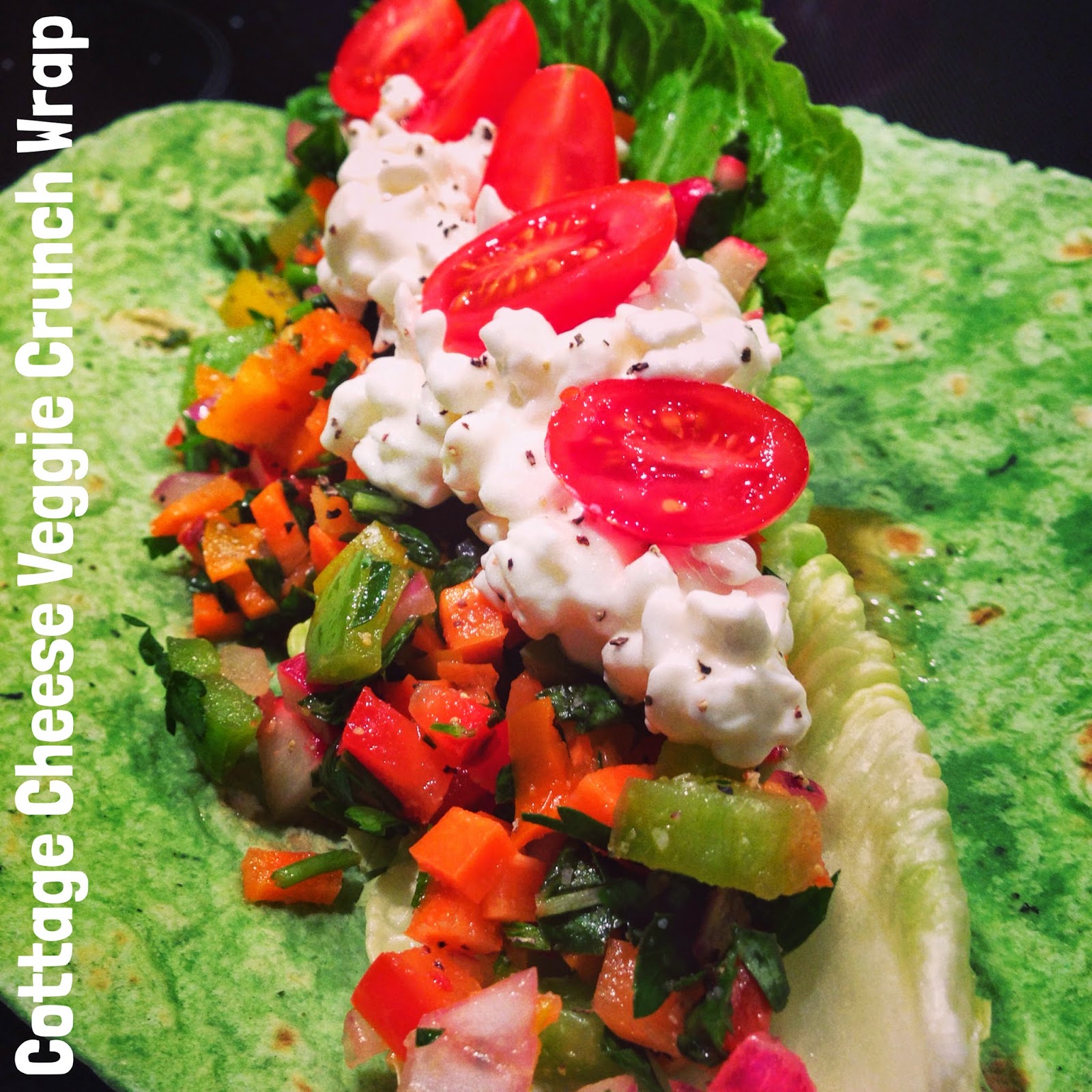 Boots Up Y'all : Cottage Cheese Veggie Crunch Wrap