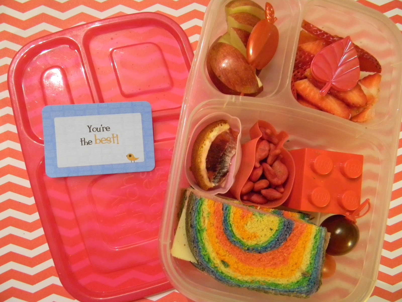 Lunches Fit For a Kid: Rainbow Week! 3.25.13 Red Day - Family Lunches