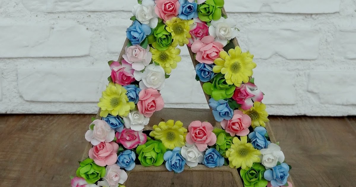 Celebra con Ana | Fiestas y Regalos personalizados: Letra rellena de flores