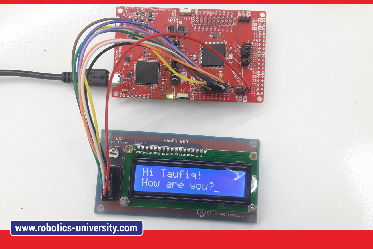 SimpleLink MSP432P401R Microcontroller Interfacing with 16x2 LCD ...