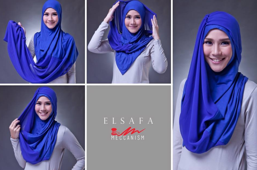 BAJU TRENDY: Tutorial Hijab Modern Pashmina Kaos Simple Model Baru ...
