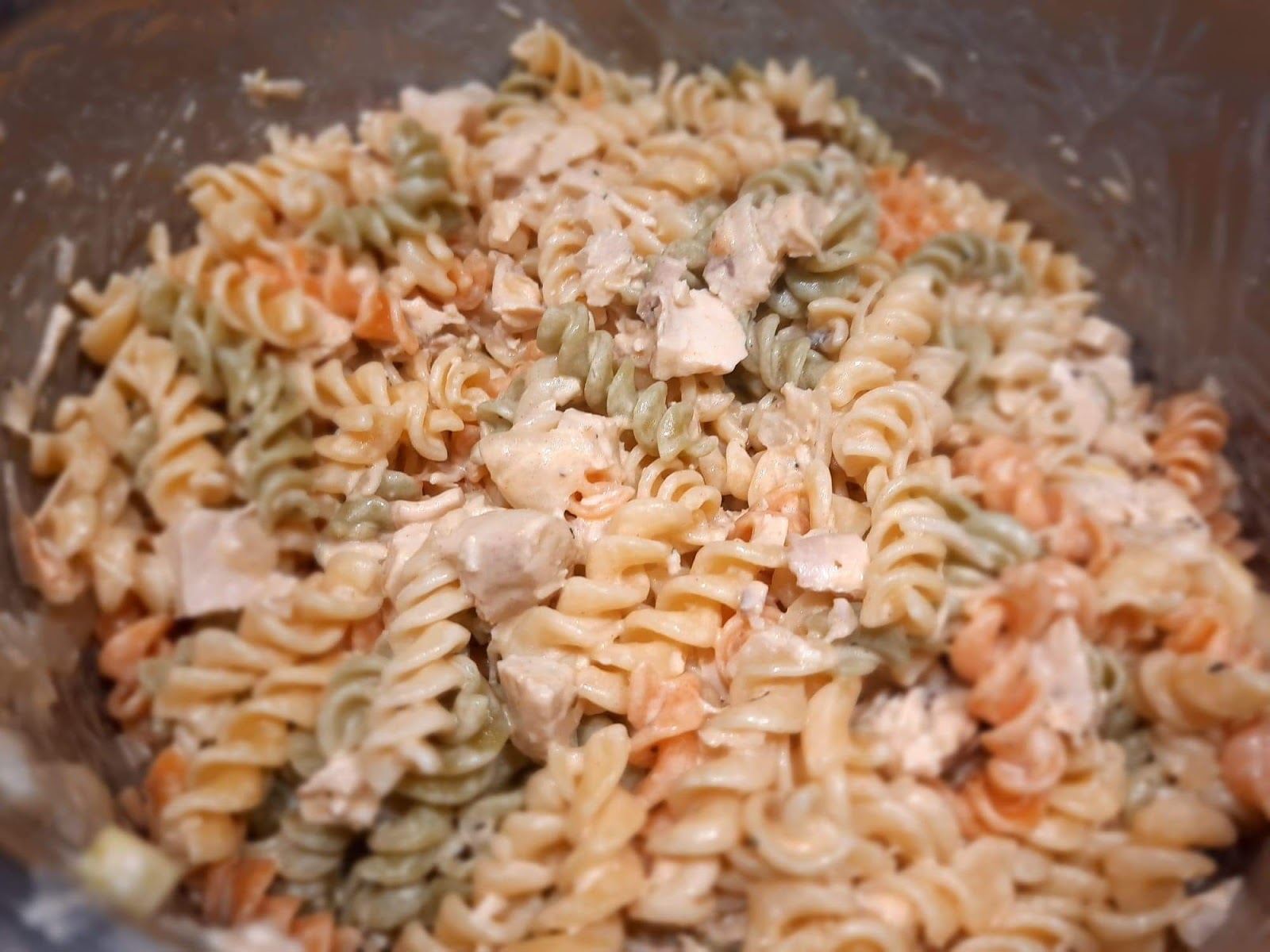 Culinária E o dia a dia : Massa com Frango e natas (sobras de Frango)