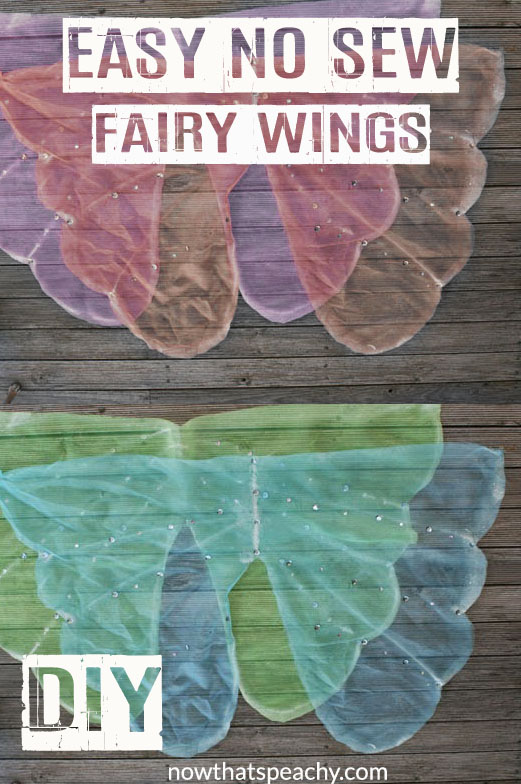 Cheap & Easy FAIRY WINGS Tutorial NO SEW | EASY DIY | Now thats Peachy