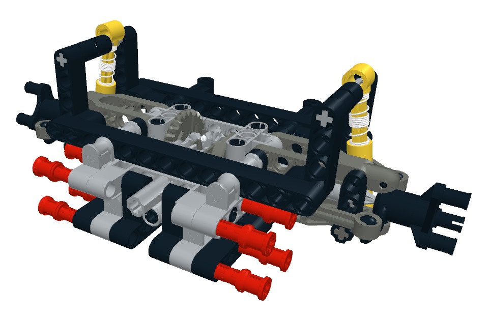 Sheepo's Garage: MPS. Rear axles III: Double wishbone with Lego hub
