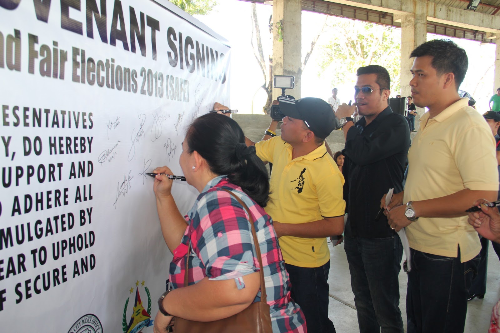 .: Peace Covenant Signing for a Secure and Fair Elections (SAFE) 2013 ...