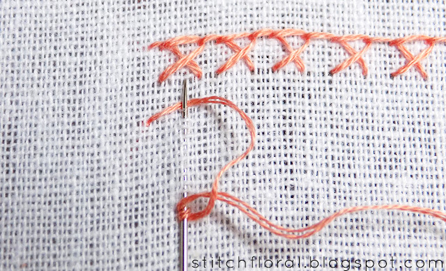 Buttonhole stitch Lesson 2: variations - Stitch Floral