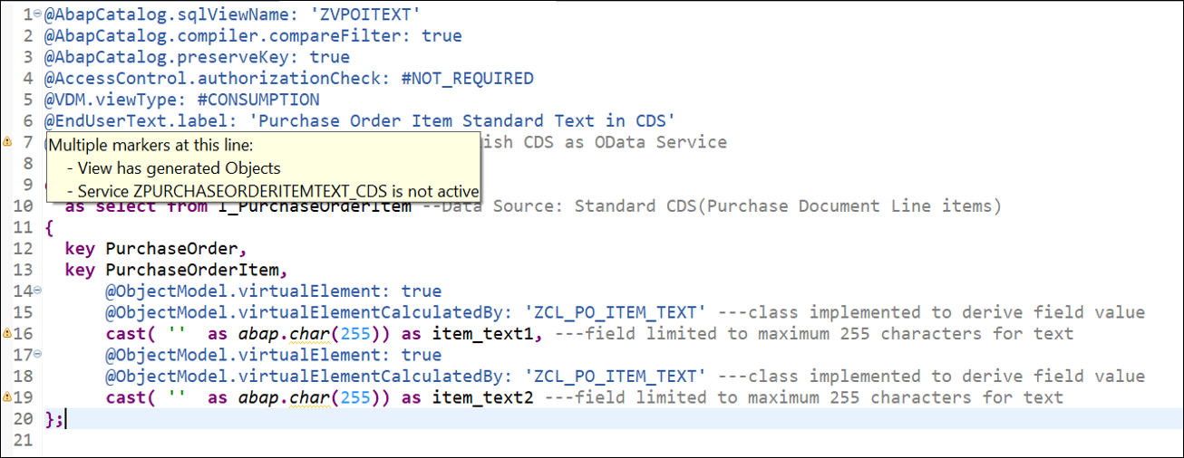 SAP ABAP Central: Display Standard text using CDS annotation ...