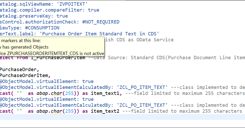 SAP ABAP Central: Display Standard text using CDS annotation ...