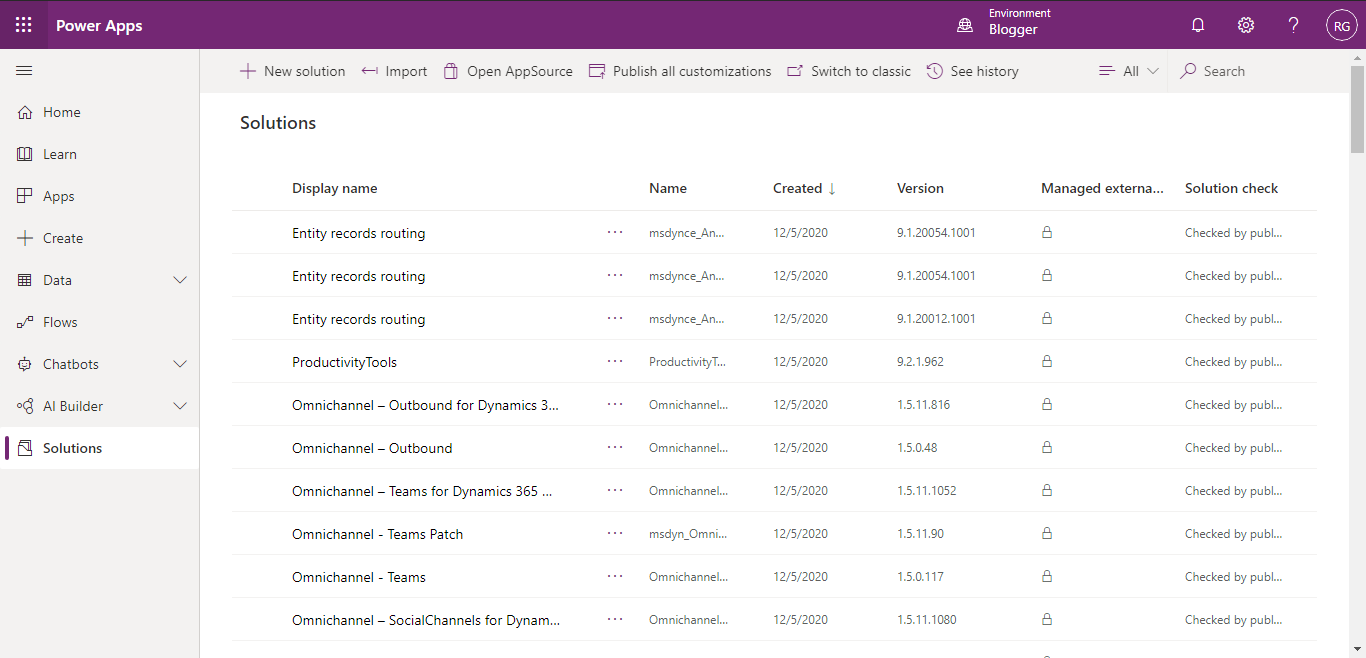 Understanding Solutions in Dynamics 365.