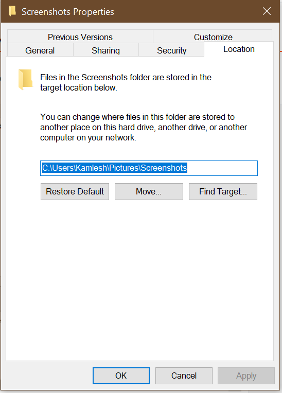 How To Change The Default Folder Location Of Print Screen Screenshots how-to-change-the-default-folder-location-of-print-screen-screenshots