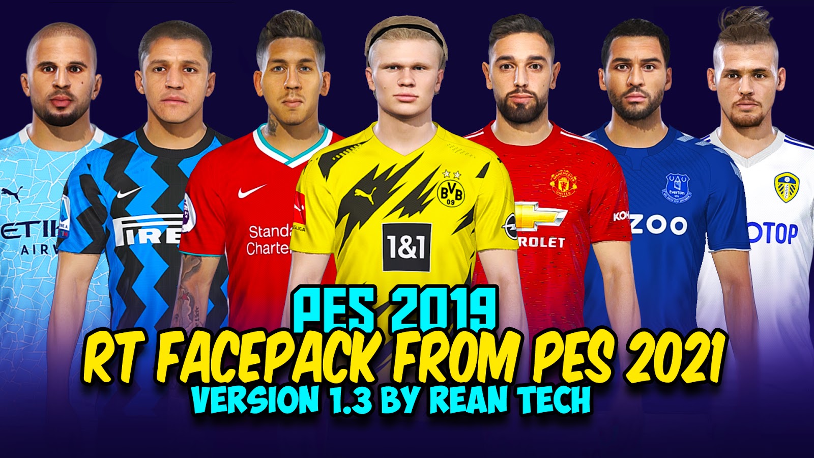 PES 2019 - RT Facepack From PES 2021 V1.3 by Rean Tech