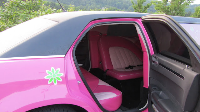 Just Jess: Cute pink limo parked at The Promenade Shops