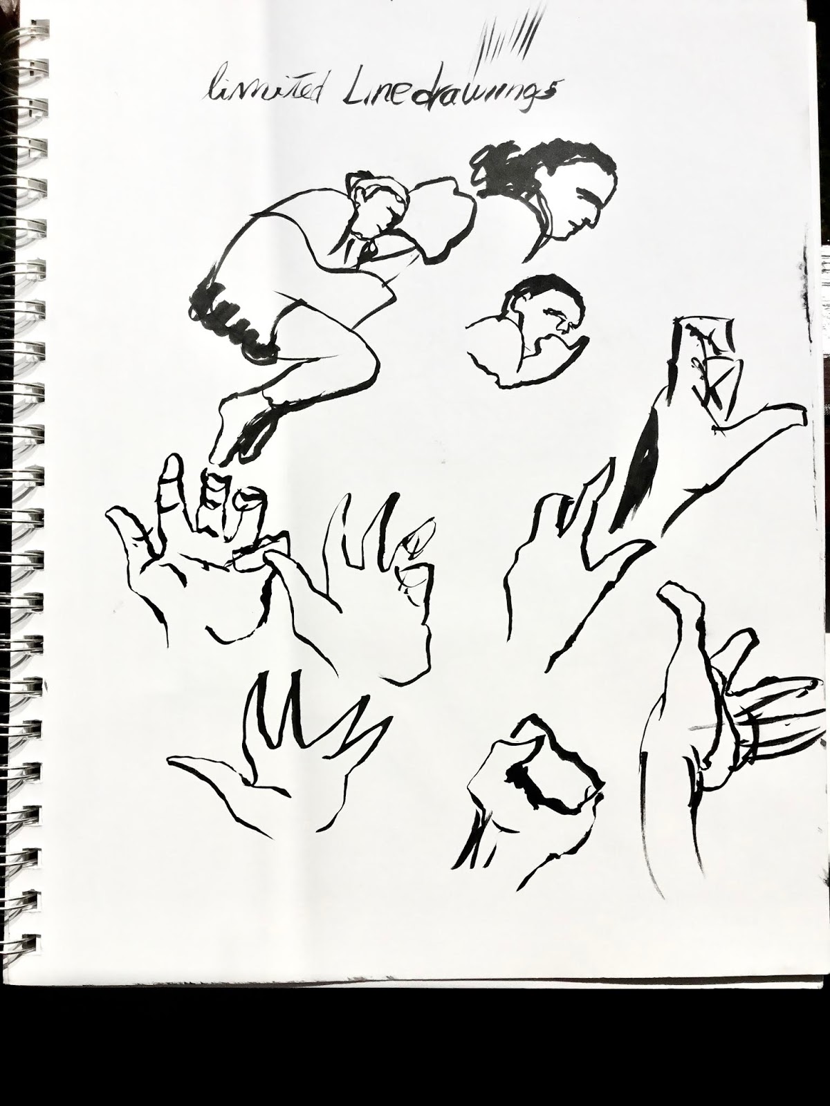 OCA Illustration Sketchbooks: Exercise 2.1: Limited line drawings