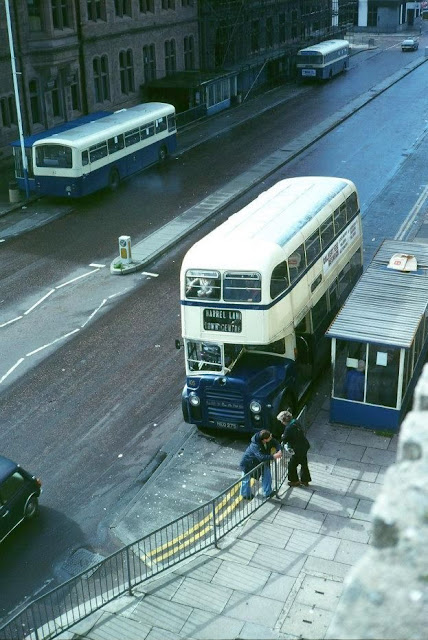 transpress nz: bus driver and 'clippie', England, 1979
