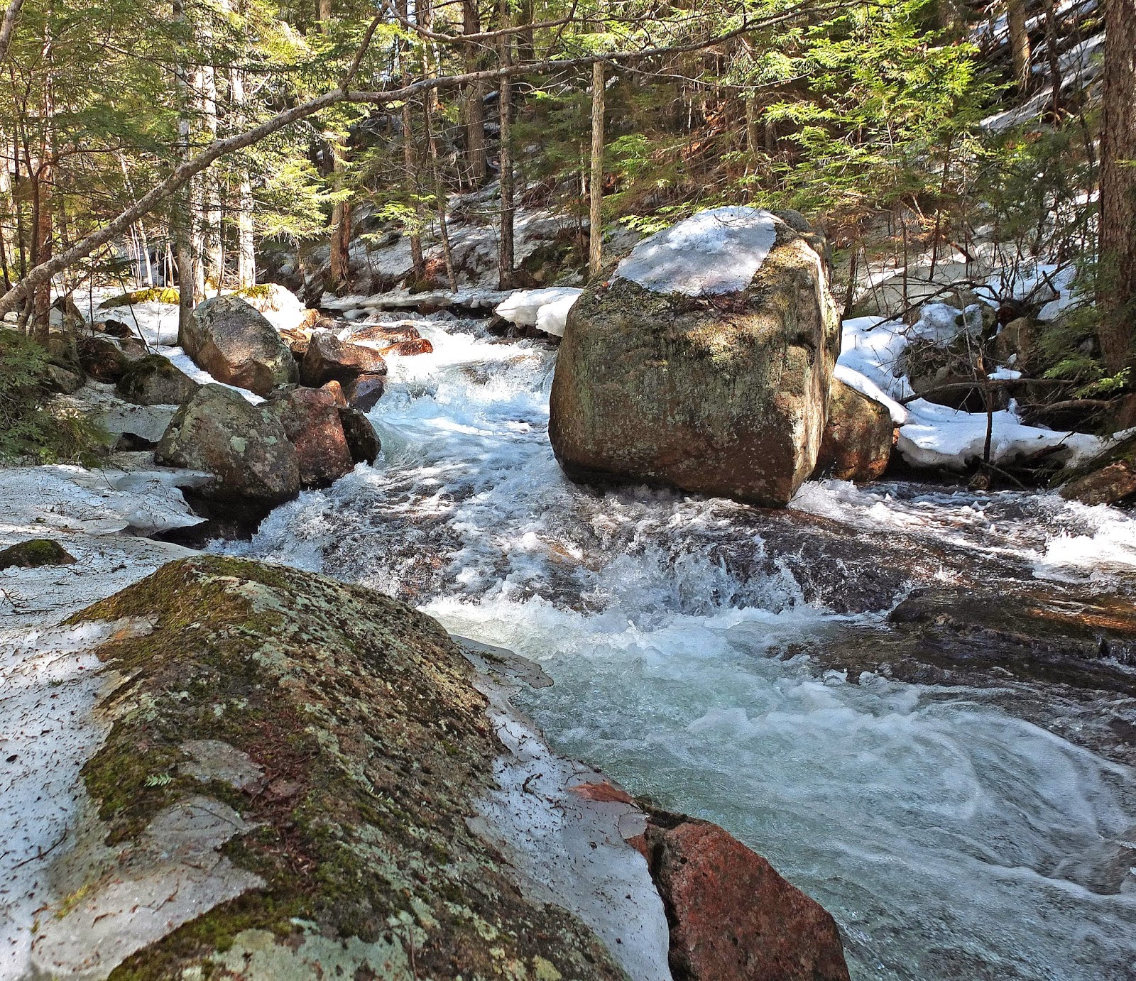 Hiking in Maine with Kelley: 4/7/14 Little Long Pond / Jordan Stream
