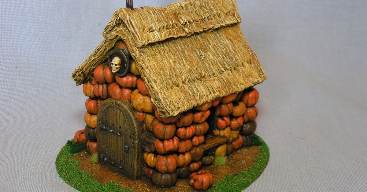 Dampf's modelling page: Uncle Midnight's Pumpkin House on Orcs in the Webbe