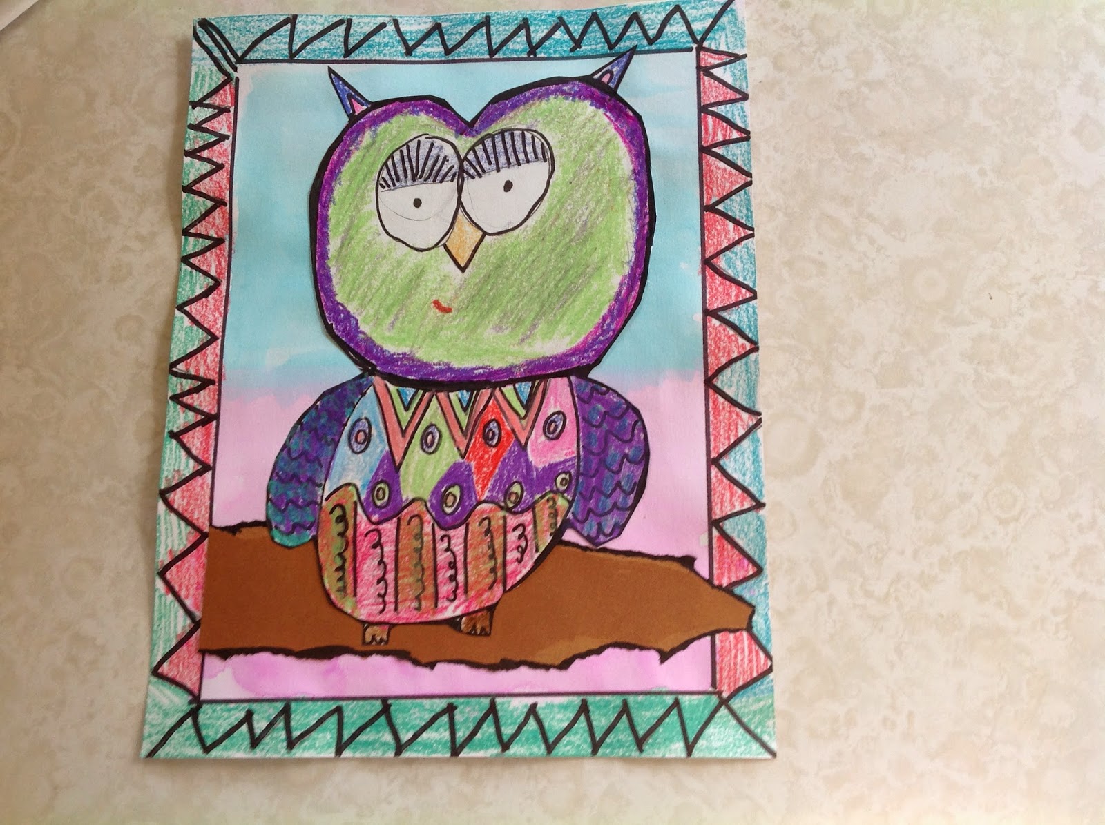 Creation Station: Patterned Owls, Second Grade