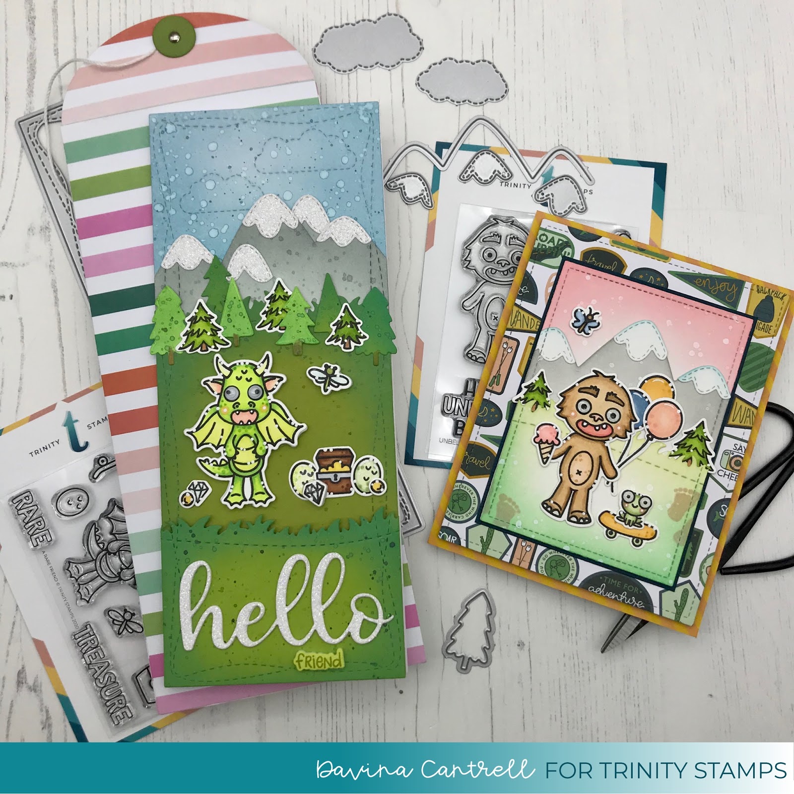 Davina: Trinity Stamps Spring 2020 release