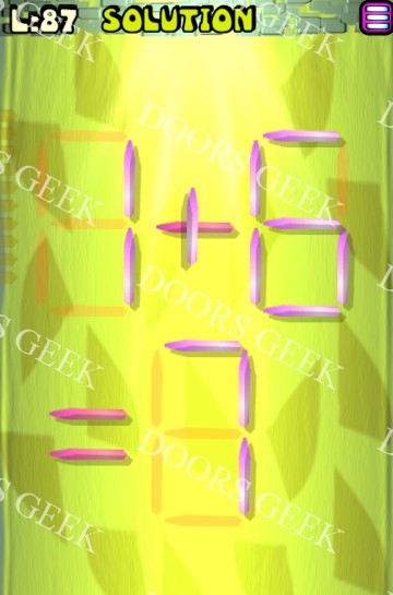 Matches Puzzle [Episode 11] Level 87 Solution ~ Doors Geek