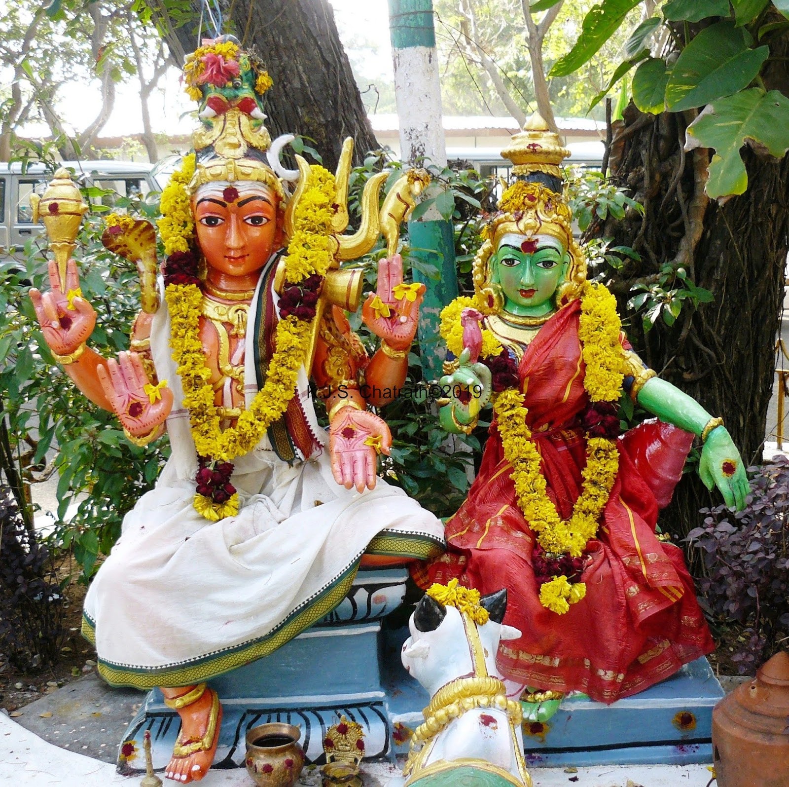 indianheritage: 'Lord Shiva & Goddess Parvati of Hindu pantheon' - K J ...