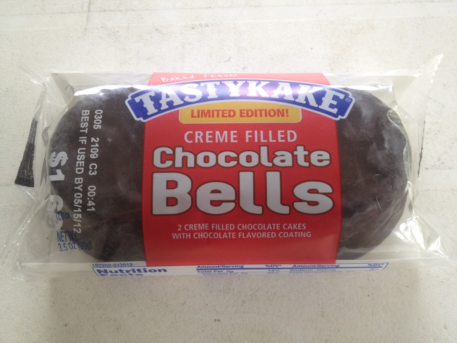 step off george: Tastykake Chocolate Bells Limited Edition