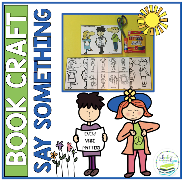 SAY SOMETHING BOOK CRAFT ~ Book Units by Lynn