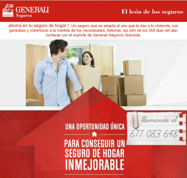 GENERALI SEGUROS GRANADA: UNA OPORTUNIDAD ÚNICA PARA CONSEGUIR UN SEGURO DE HOGAR INMEJORABLE